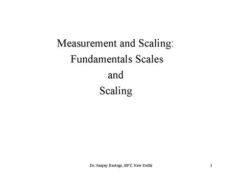 Scales Scaling Lecture Notes International Business Studocu