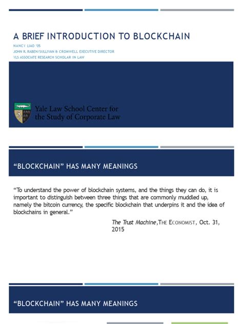 Slides Nancy Liao Brief Intro To Blockchain Iac 101217 Pdf Applications Of Cryptography