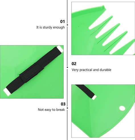 Buy Happyyami Gardening Leaf Scoops Rake Ergonomic Handheld Garden Rake