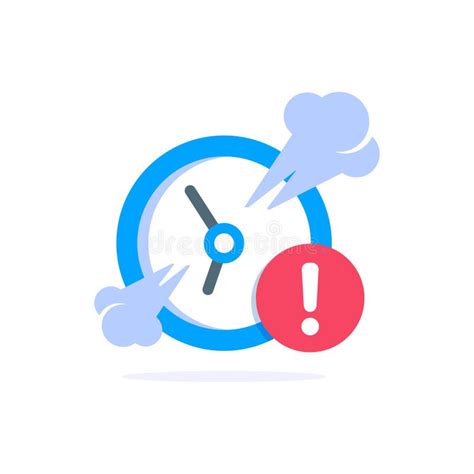 Overtime Alert Too Much Time Or Working Hours Concept Stock Vector
