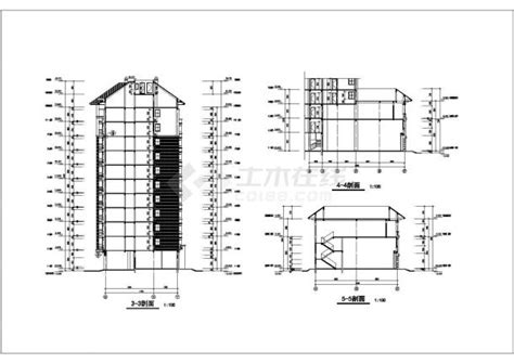 佛山沿街小高层底商私人住宅楼设计cad详细建筑施工图住宅小区土木在线
