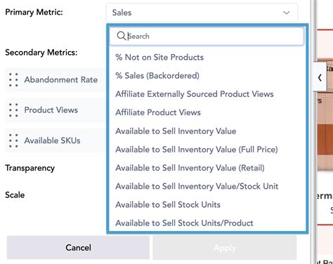Overlay How Do I Customize Metrics