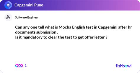 Can Any One Tell What Is Mocha English Test In Cap Fishbowl