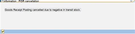 Solved Sto Reversal Error Purchase Order Sap Community