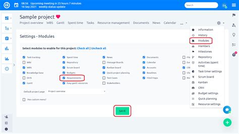 Requirements Management Easy Redmine