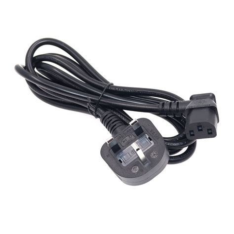 Uk Bs1363 3 Pin Plug To C13 Female Pdu Angle Power Cablesiec C13 Angle