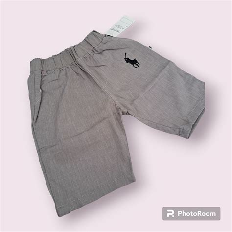 กางเกงขาสั้นเด็กชาย กางเกงโปโล ปักม้า ตัวใหญ่1 ปีถึง 10 ปีใส่ได้ เอวยืดได้ กระเป๋า 2 ข้าง งานปัก