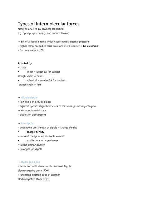 Chem 1101 Exam Notes Chem1101 Chemistry 1 Anu Thinkswap