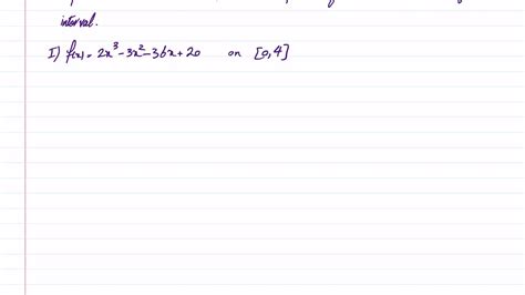 Labtube Calculus I Example II Finding Extreme Values YouTube