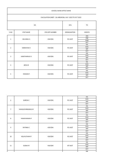 Da Calculation Sheet 4 23 24 Pdf