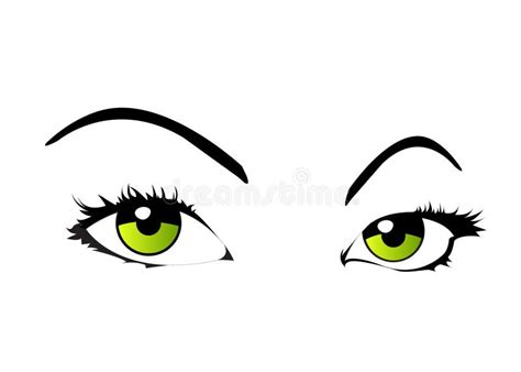 Woman Eyes Collection Vector Illustration Stock Vector Illustration