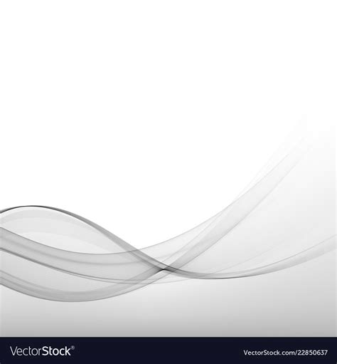 Abstract Light Grey Wavy Background Royalty Free Vector