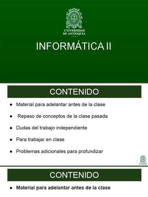 Segunda Clase Pdf Clase Programación Informática Objeto
