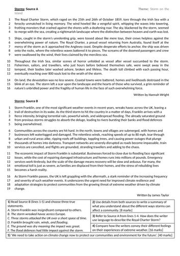 Unleashing Power And Conflict Poetry Aqa English Language Paper 2