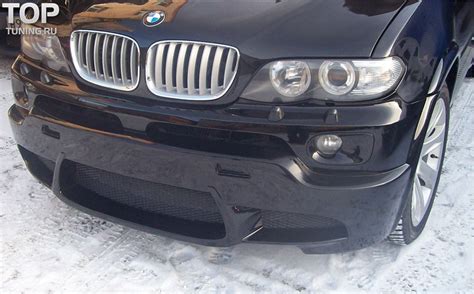 Накладка на передний бампер GT на BMW X5 E53