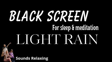 Soothing Rain Sounds For Sleeping Black Screen Deep Sleep