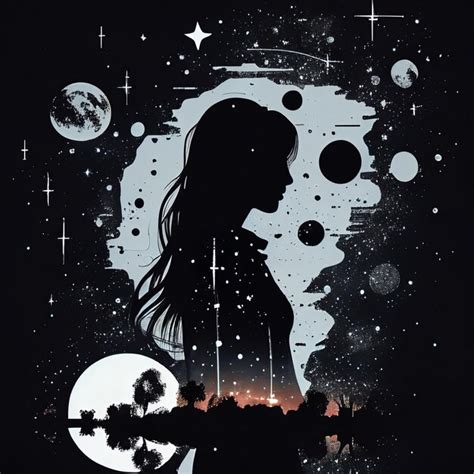 Premium Ai Image Girl Silhouette Generative Ai