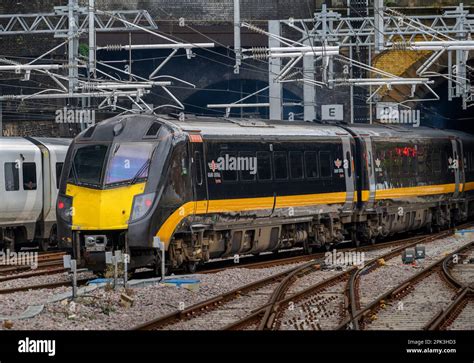 Class 180 Adelante Train In Grand Central Livery At Kings Cross Station