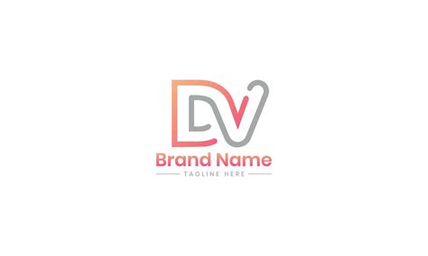 Modern Letter Dv Monogram Logo Design Vd Vector Logo Designs Dv Logo 19571050 Vector Art At