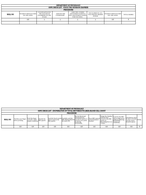 Osce Ospe Marks Sheet 02 02 2024 1 Download Free Pdf Anatomical Terms Of Motion Elbow