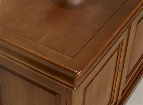 Buffet 3 Portes 3 Tiroirs En Merisier Massif De Style Louis Philippe