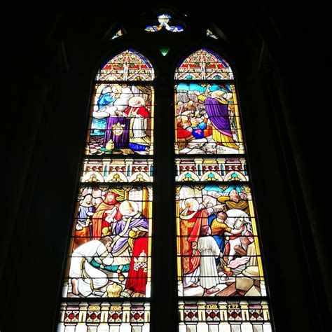 Premium Photo Multi Colored Glass Window In Temple