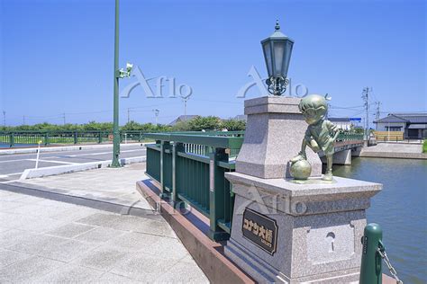 鳥取県 北栄町 コナン大橋 111696314 の写真素材 アフロ
