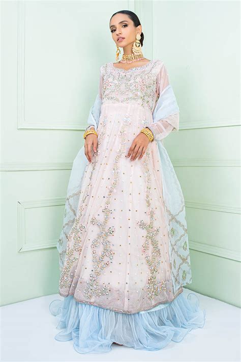 Fatima Khan Official Nissa Nude Embroidered Organza