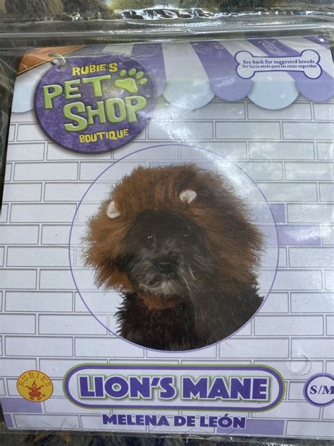 Rubies Pet Shop Boutique Lions Mane Dog Halloween Costume Size Sm Ebay