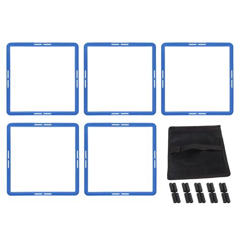 Gueiykk 5 Pcs Agility Training Rings Multifunctional Quadrilateral