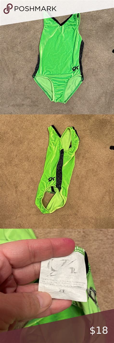 Gk Green Velour Leotard Leotards Clothes Design Velour