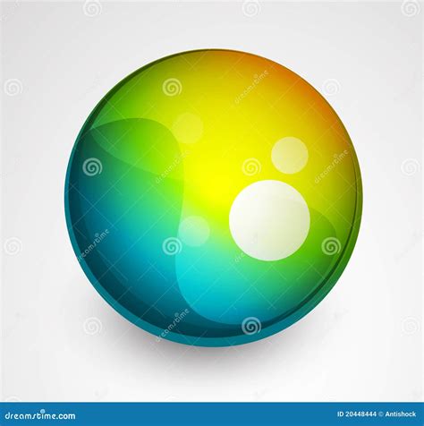 Abstract Vector Sphere Button Stock Vector Illustration Of Draw