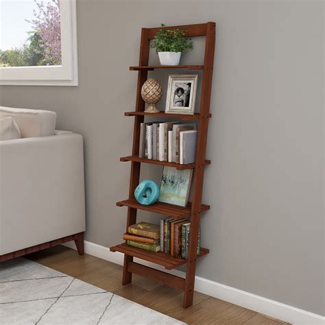 Wood Ladder Shelf Stand At Stephen Dawson Blog