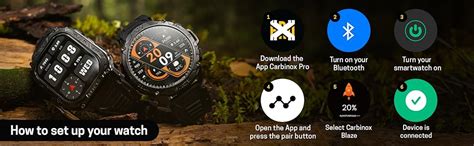 Carbinox Blaze Smart Watch With Gps Sport Mode Rugged