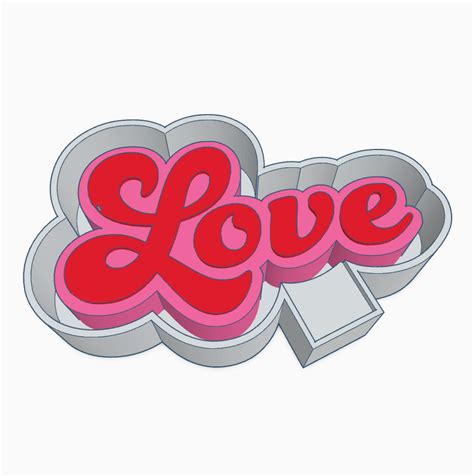 Stl File Love Air Freshener Mold・model To Download And 3d Print・cults