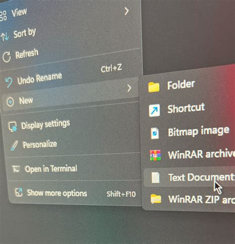 i can no longer open a new text file with the right click menu r