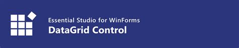 Winforms Datagrid Syncfusion Winforms Ui Controls Visual Studio