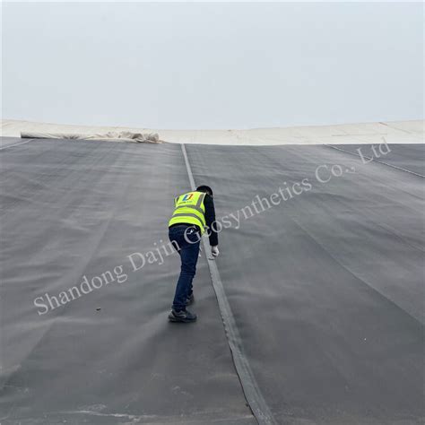 Smooth Surface Pe Geomembrane Black Color China Hdpe Waterproof