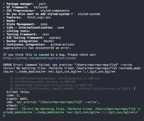 Error Building Next Project Command Failed Npx Prettier Issue Pankod Superplate