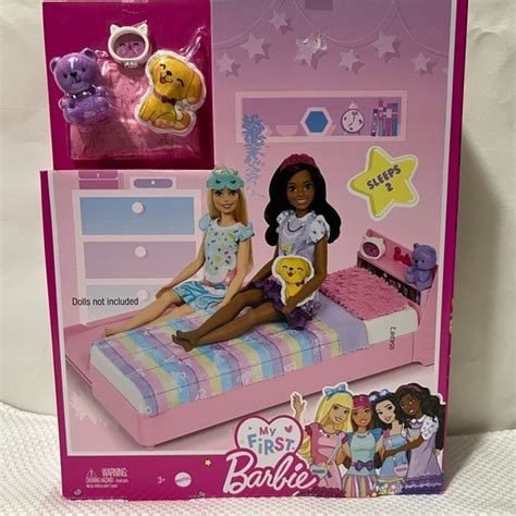 Barbie Toys Barbie Sleepover Playset With Purple And Yellow