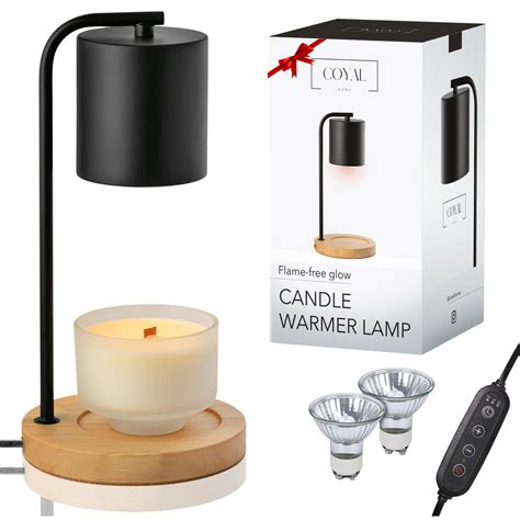 Coyal Candle Warmer Lamp With Timer Dimmer And 2 Bulbs Wax Candle Lamp