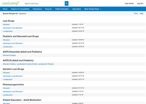 Upgrade To Lexicomp Ui Health Sciences Library Suny Upstate