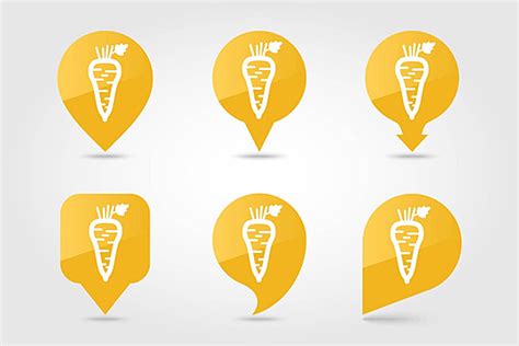 parsnip root outline icon vegetable vector carrot sign icon vector