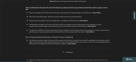 Exercise Measuring Static And Kinetic Friction With Chegg