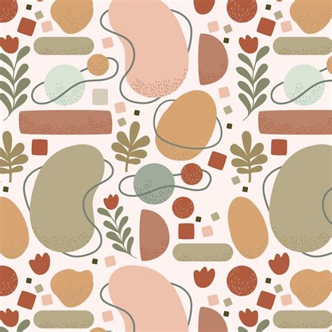 Free Vector Soft Earth Tones Pattern Template