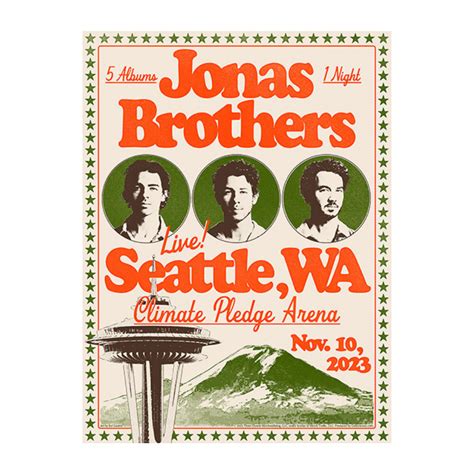 Seattle Poster Jonas Brothers