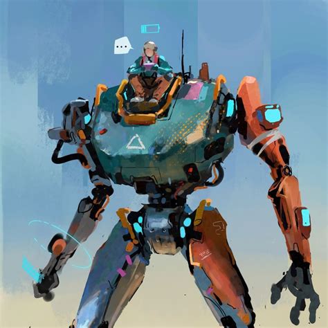 Kobe Sek Robot Concept Art Robot Art Cyberpunk Art