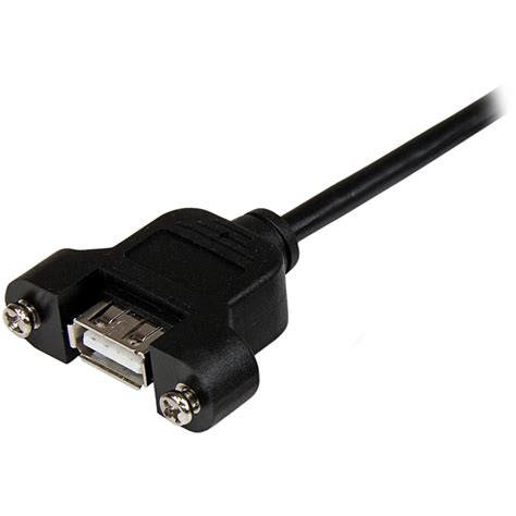 Startech Ft Panel Mount Usb Cable A To A F M X Type A Male