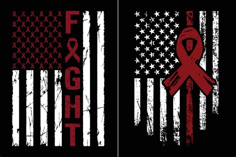 Fight Brain Aneurysm Awareness Ribbon Flag Design 17504412 Vector Art