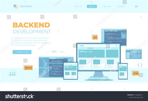 Backend Development Coding Software Engineering Programming Stock